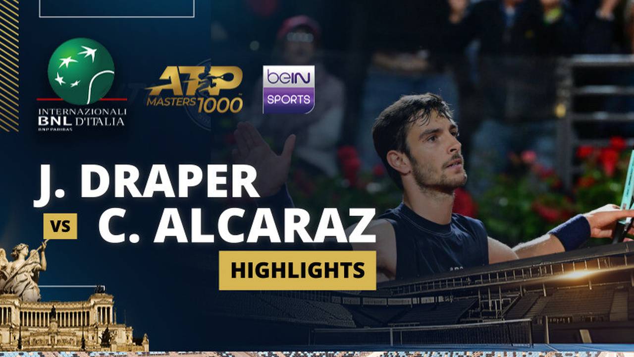 J. Draper vs C. Alcaraz - Highlights | ATP Internazionali BNL d'Italia 2025