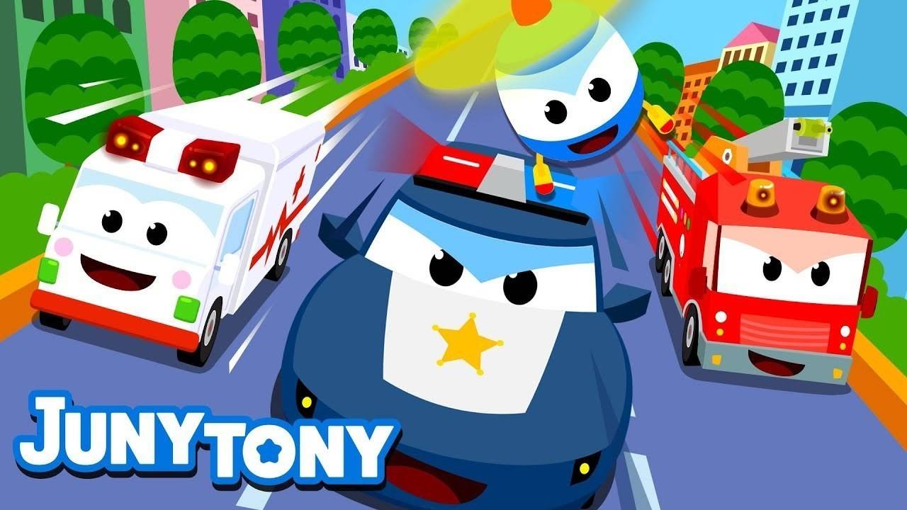 JunyTony - Car Songs for Kids - Vehicle Rescue Team (2022)