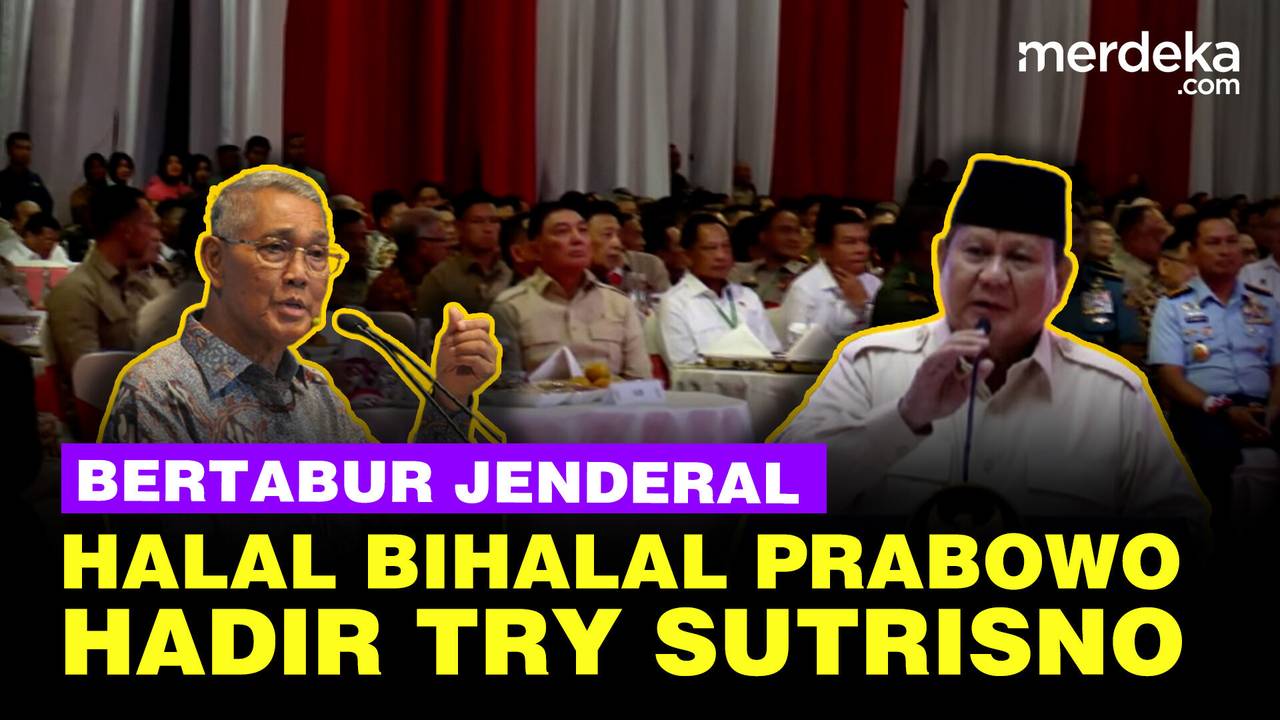 Halal Bihalal Prabowo Bertabur Bintang Pensiunan TNI-Polri, Ada Jenderal Sepuh Try Sutrisno ...