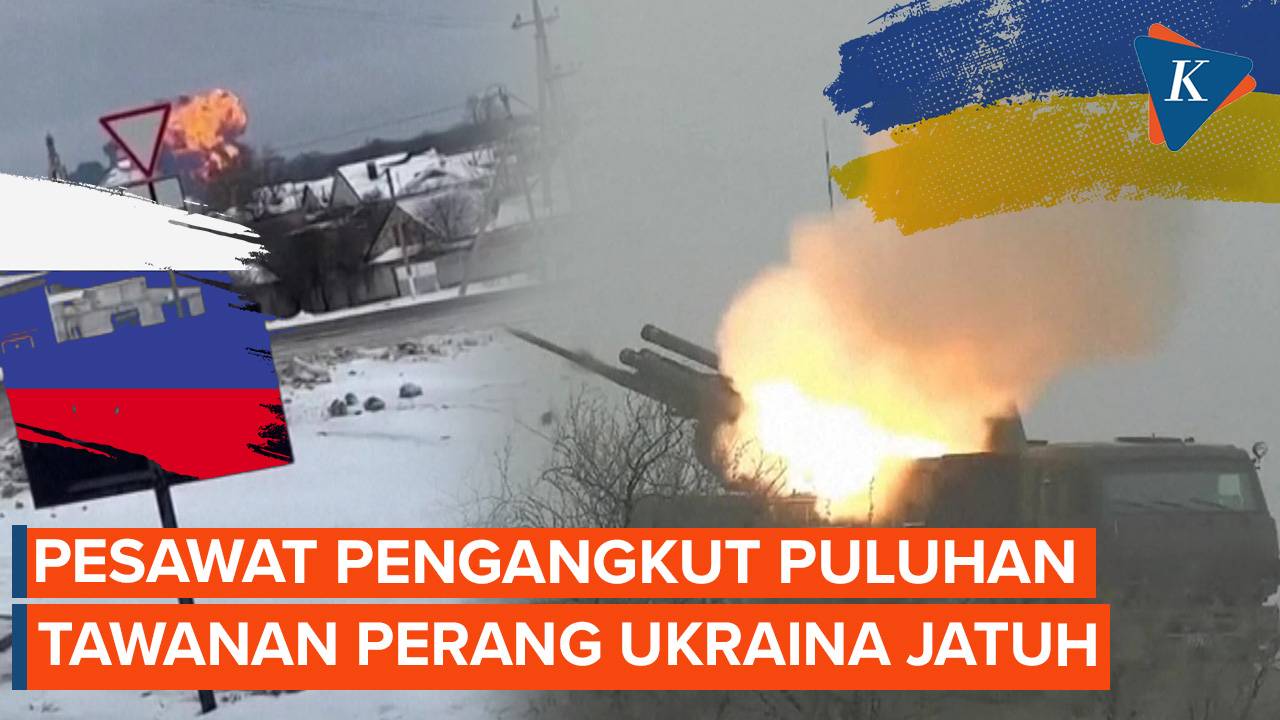 Pesawat Rusia Jatuh Disebut Bawa 65 Tawanan Perang Ukraina - Kompascom ...
