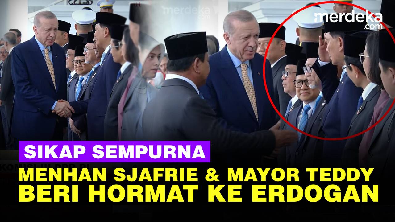 Dikenalkan Prabowo, Menhan Sjafrie & Mayor TNI Teddy Beri Hormat ke ...