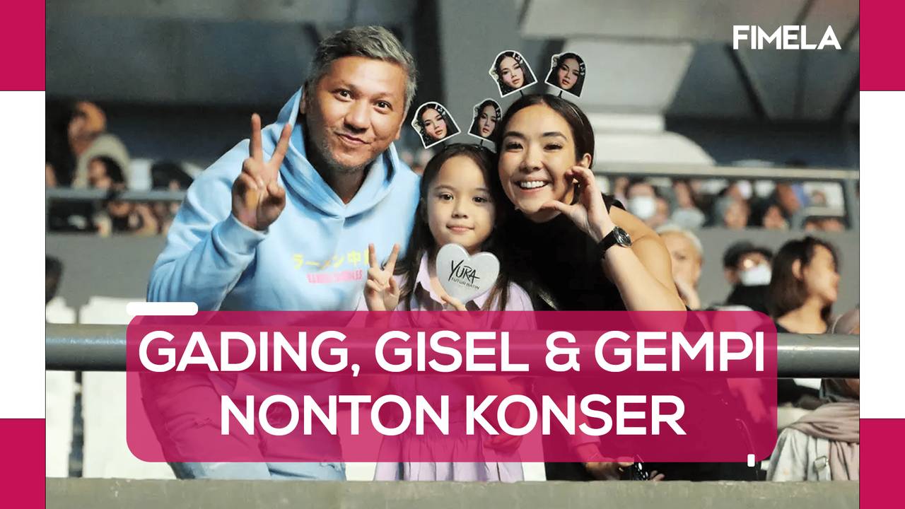 6 Potret Keseruan Gading Marten, Gempita dan Gisella Anastasia di Konser Yura Yunita - Fimela