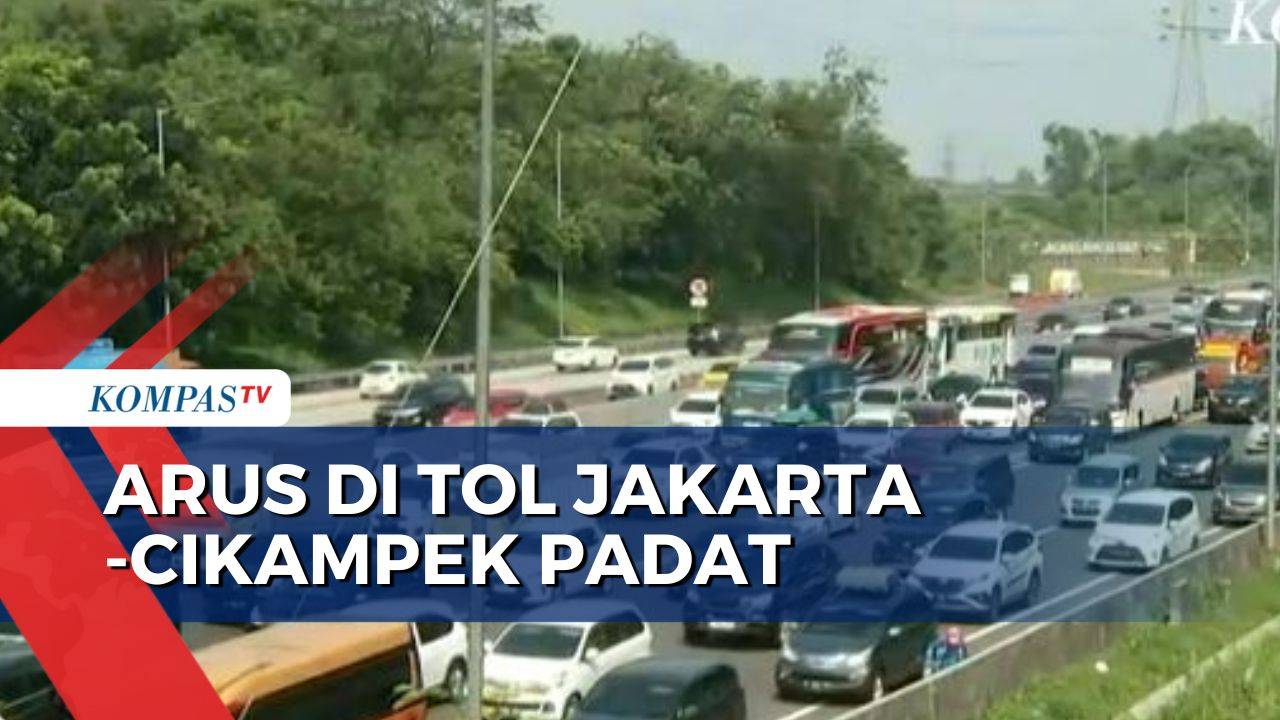 Tol Jakarta-Cikampek Padat, Polisi Berlakukan Contraflow di KM 36 ...