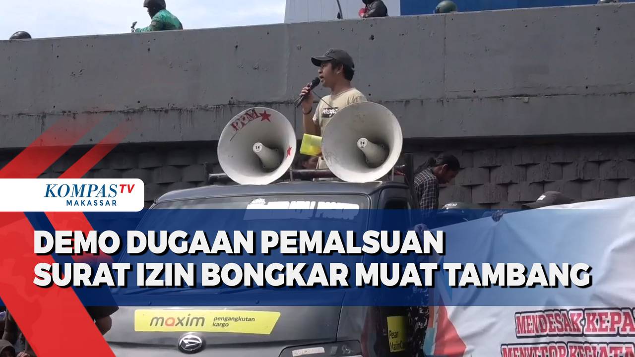 Demo Dugaan Pemalsuan Surat Izin Bongkar Muat Tambang - Kompas TV