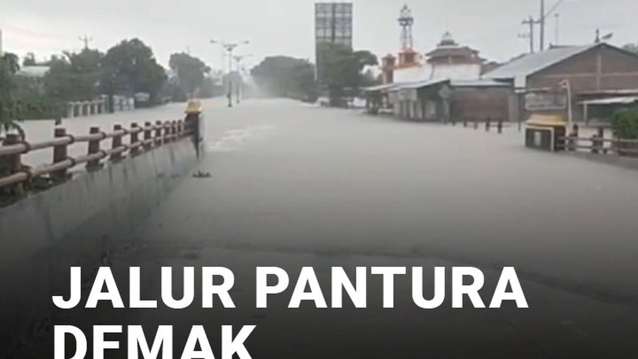Jalur Pantura Demak Lumpuh Total akibat Banjir Usai Tanggul Sungai Wulan Jebol - LiputanEnam | Vidio