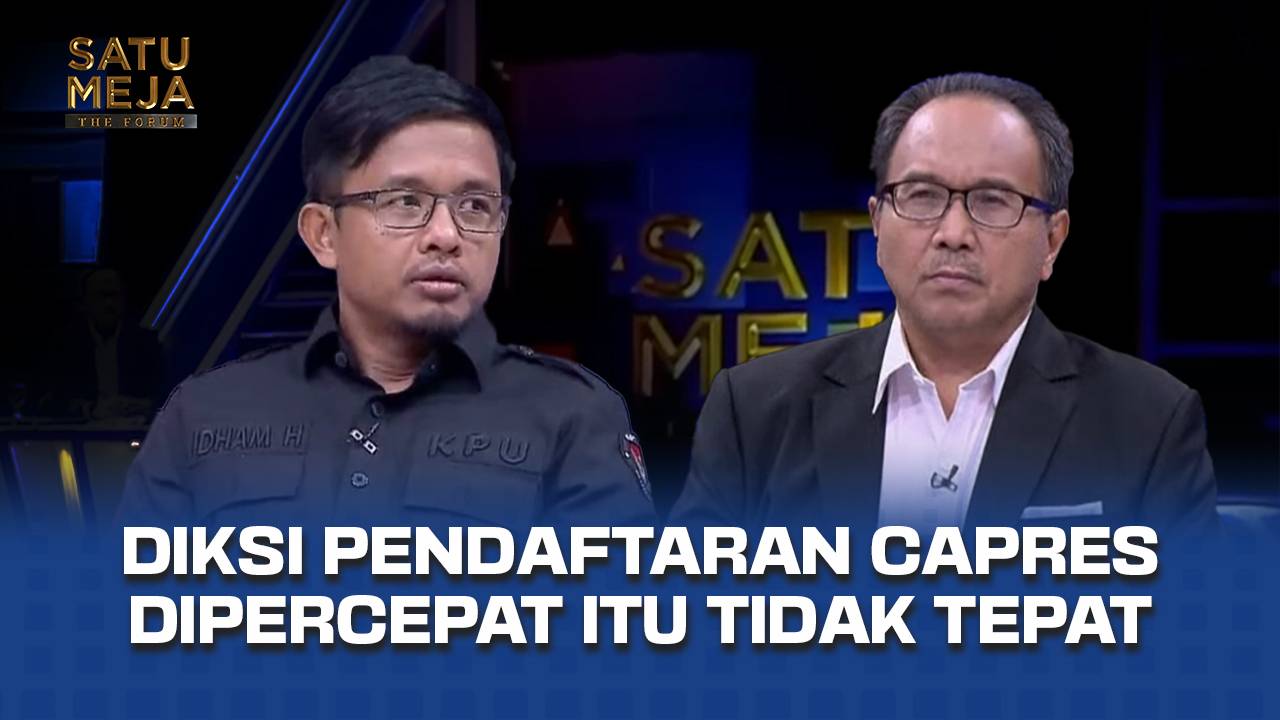 Pendaftaran Capres Cawapres Dipercepat, Idham Kholik: Percepatan Dilakukan Sesuai Aturan| SATU ...