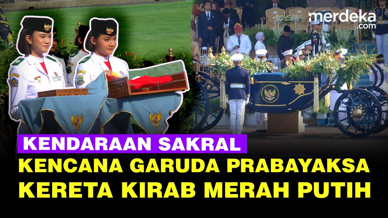 Penampakan Kereta Sakral Kencana Garuda Prabayaksa, Pengantar Bendera ...