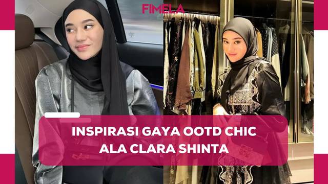 Gaya Chic OOTD Clara Shinta saat Mengenakan Kerudung Hitam, Bisa Jadi ...