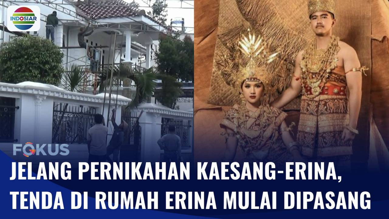 Hitung Mundur Pesta Pernikahan Kaesang-Erina, Tenda di Kediaman Erina ...