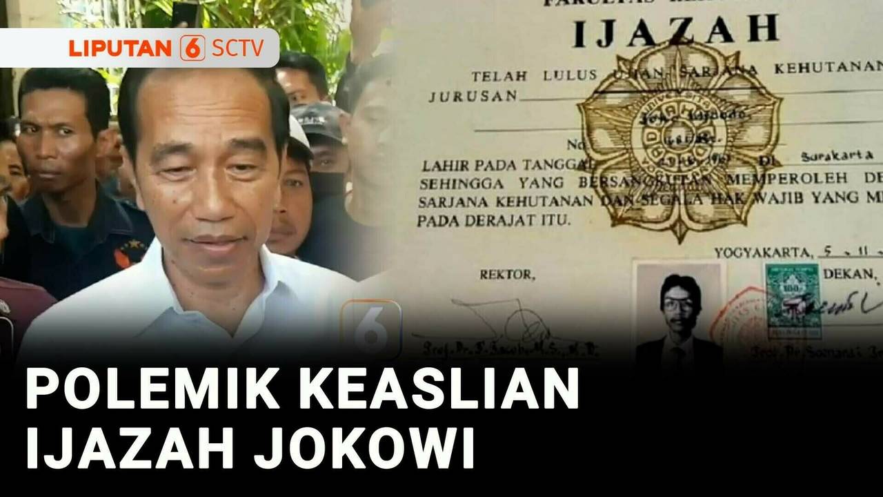 Diskusi Keaslian Ijazah Jokowi Dipertanyakan, Tapi Lolos Jadi Ri 1 | Liputan 6 - SCTV | Vidio
