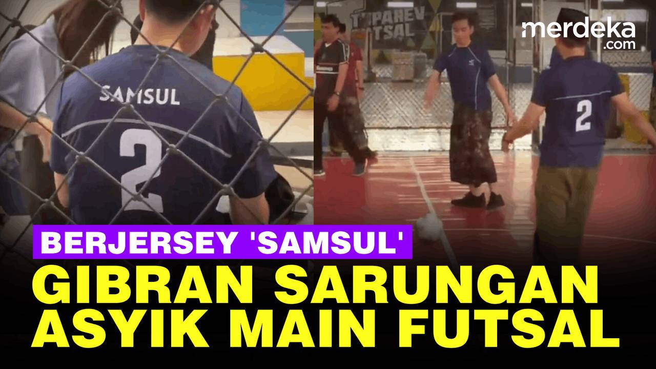 Gibran Pakai Jersey 'Samsul' & Sarungan Futsal Bareng Gus se-Jawa di ...