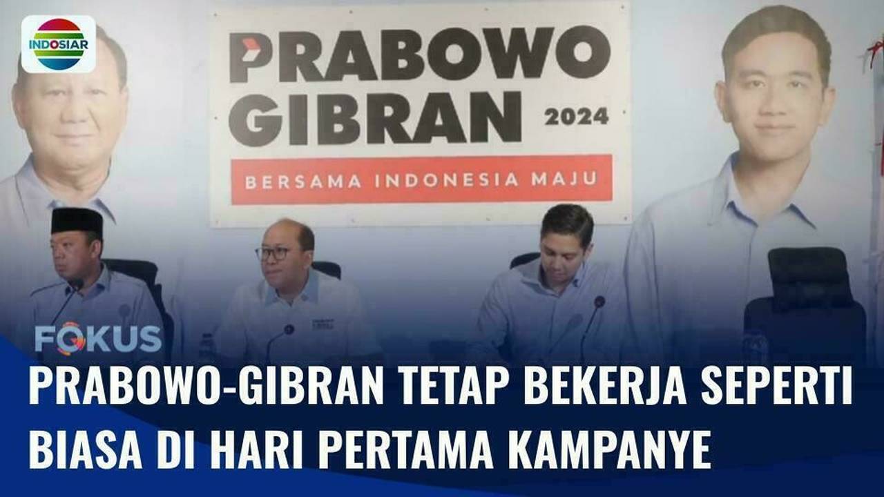 Hari Pertama Kampanye, Prabowo-Gibran Pilih Tetap Bekerja Sebagai Menhan dan Walkot | Fokus ...