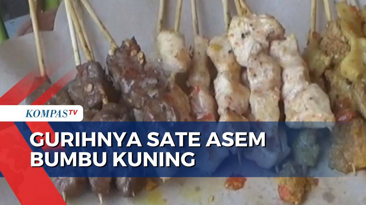 Menikmati Gurihnya Sate Asem Bumbu Kuning Khas Karangasem Bali - Kompas TV