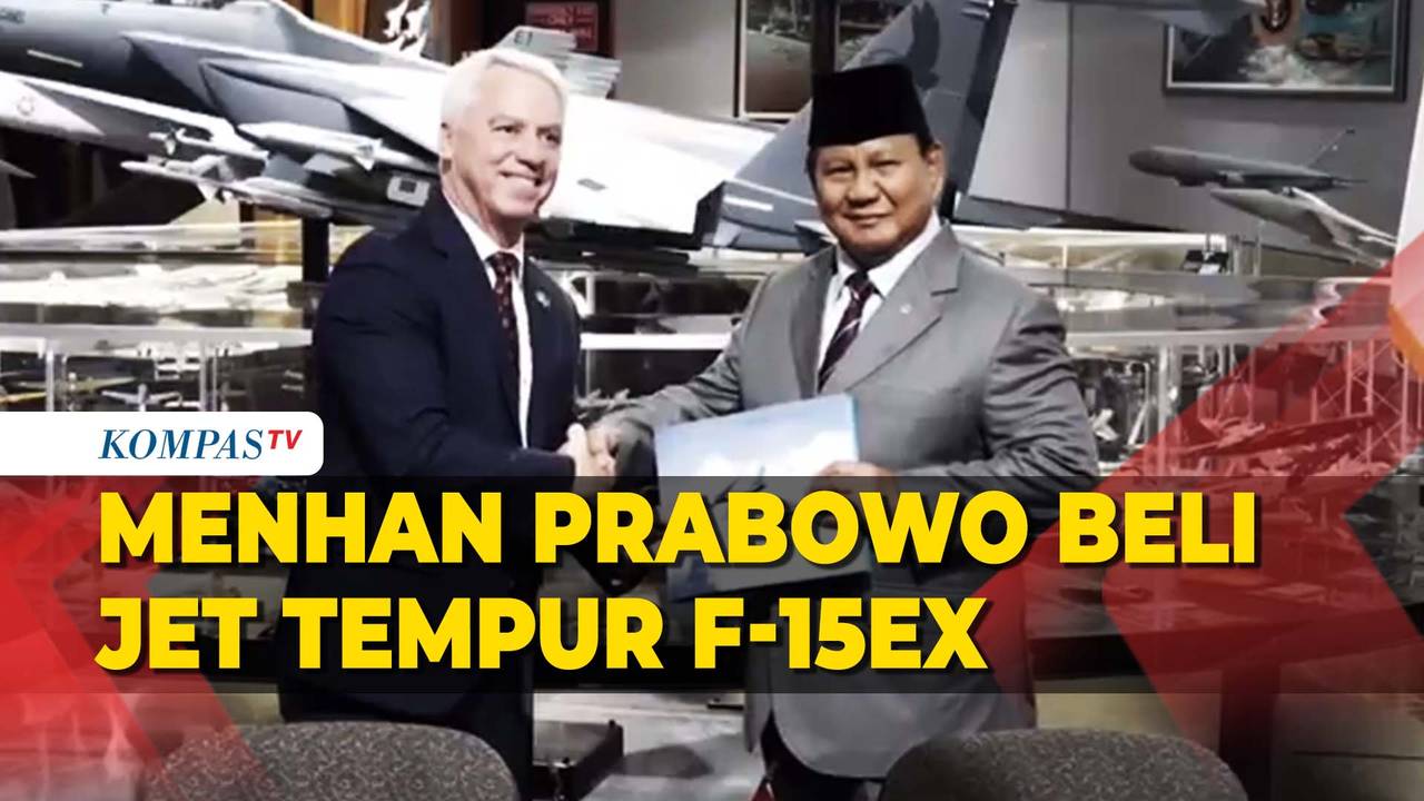 Menhan Prabowo Teken MOU Pembelian 24 Jet Tempur F-15 EX dari Amerika ...