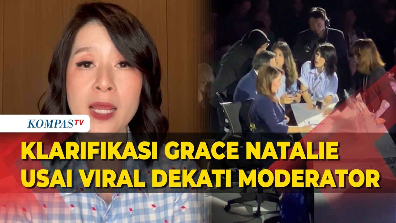 Full Klarifikasi Grace Natalie Usai Viral Dekati Moderator Saat Jeda Iklan Debat Capres