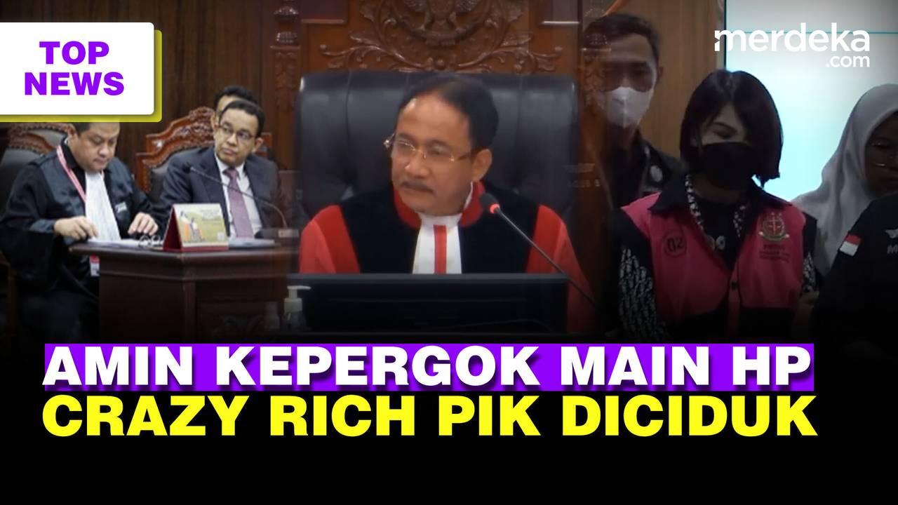 Keras Ketua MK Tegur Tim Anies-Imin Main HP | Melas Wajah Crazy Rich ...
