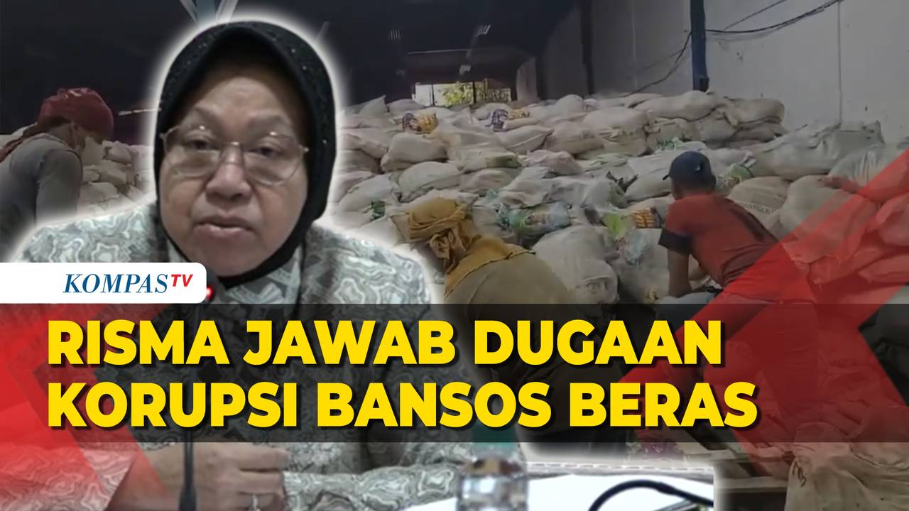 Jawab Mensos Risma Soal Dugaan Korupsi Bansos Beras Terjadi 3 Bulan