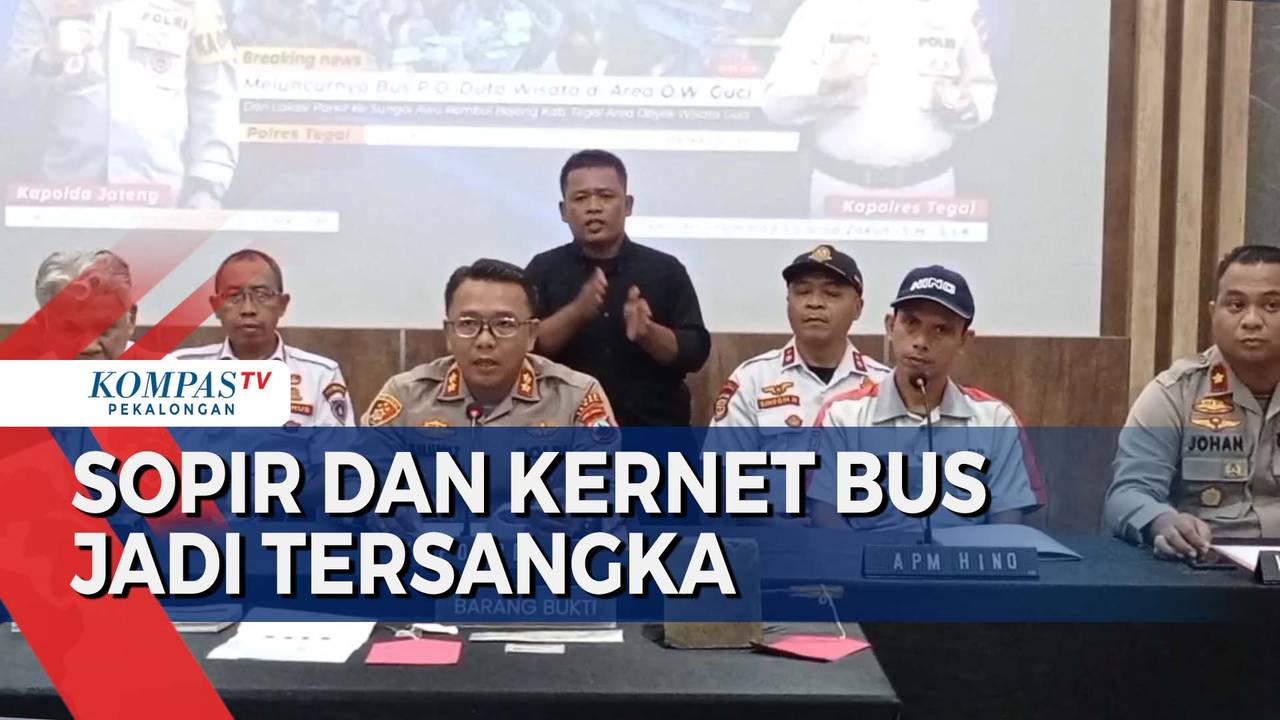 Sopir dan Kernet Bus Wisata Ditetapkan Tersangka Kecelakaan Tunggal ...