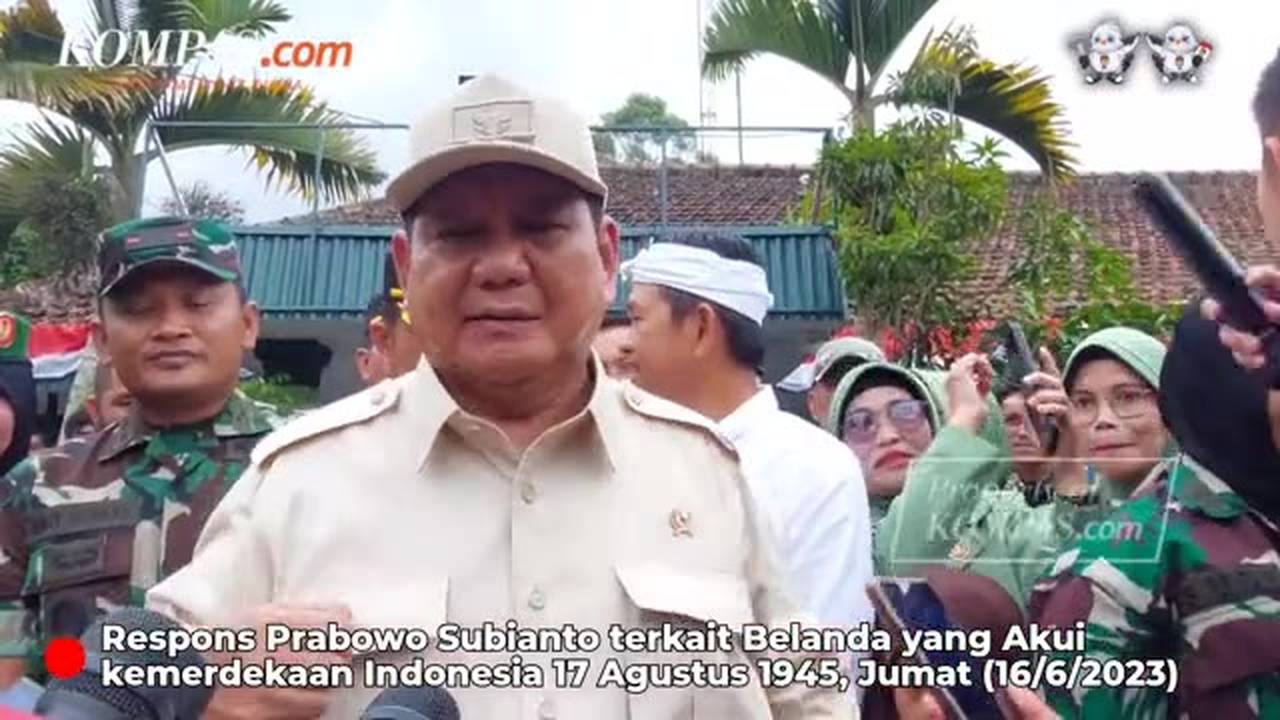 Respons Prabowo Usai Belanda Akui Kemerdekaan Indonesia - Kompascom | Vidio