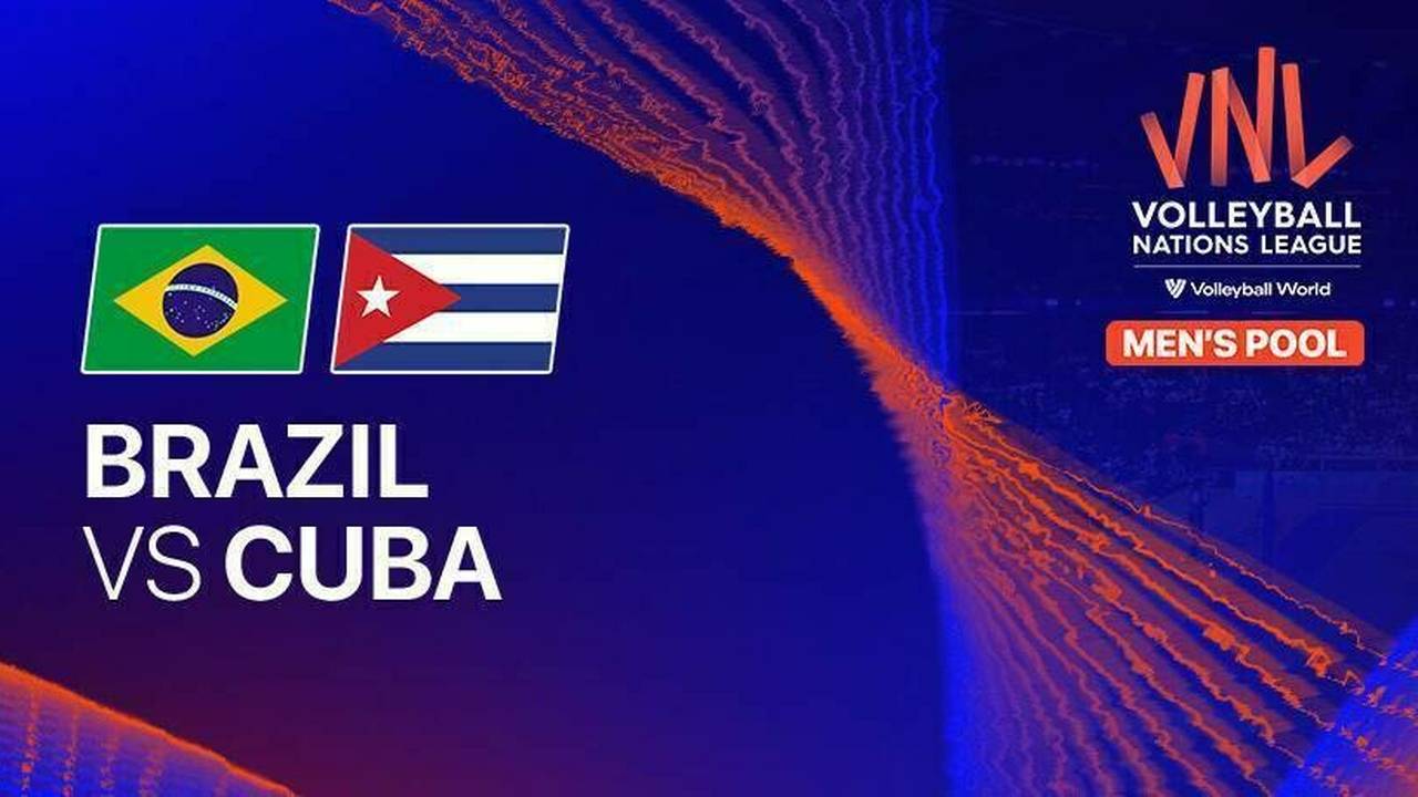 Men: Brazil vs Cuba - Full Match | Volleyball Nations League 2025