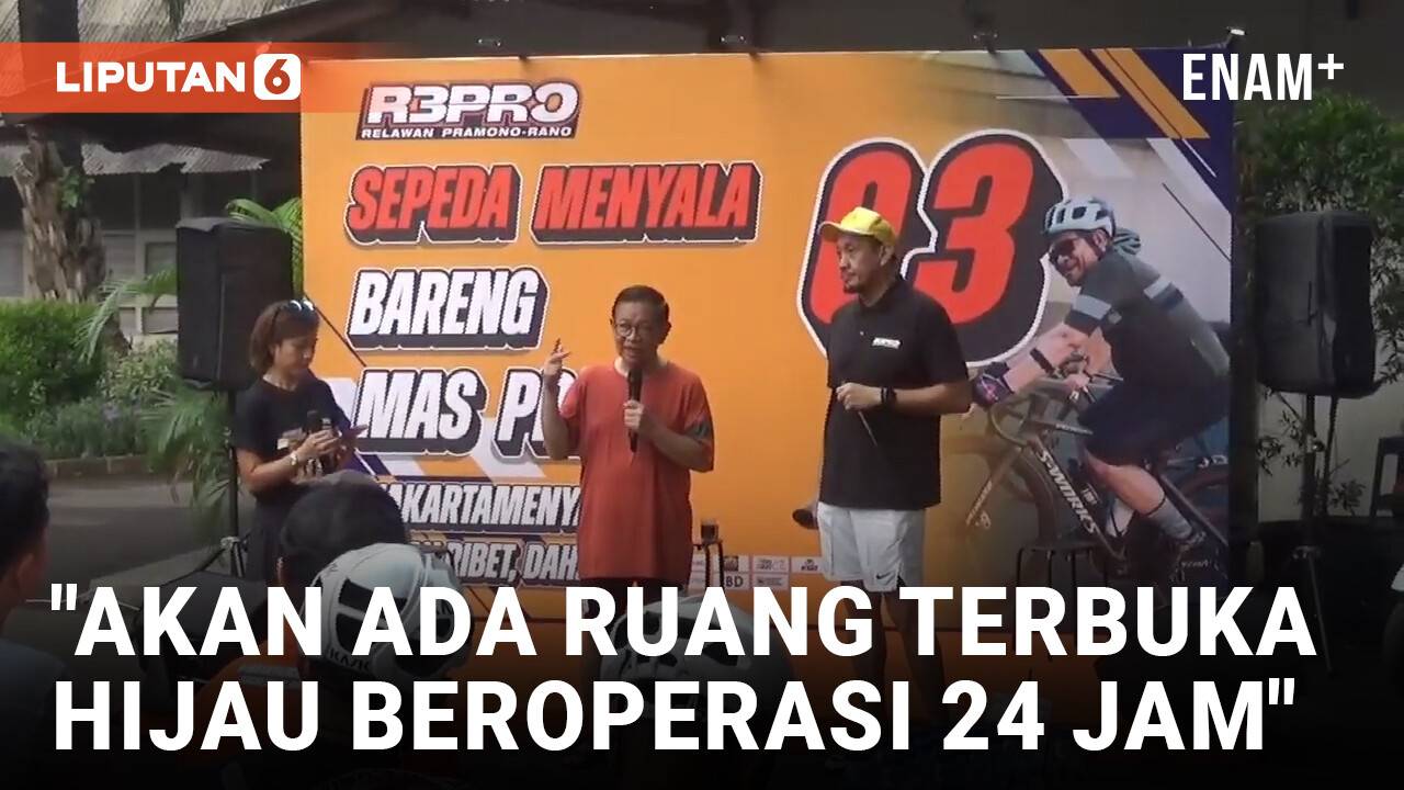 Cagub Jakarta Pramono Anung Janji akan Menambah Ruang Terbuka Hijau yang Beroperasi 24 Jam ...
