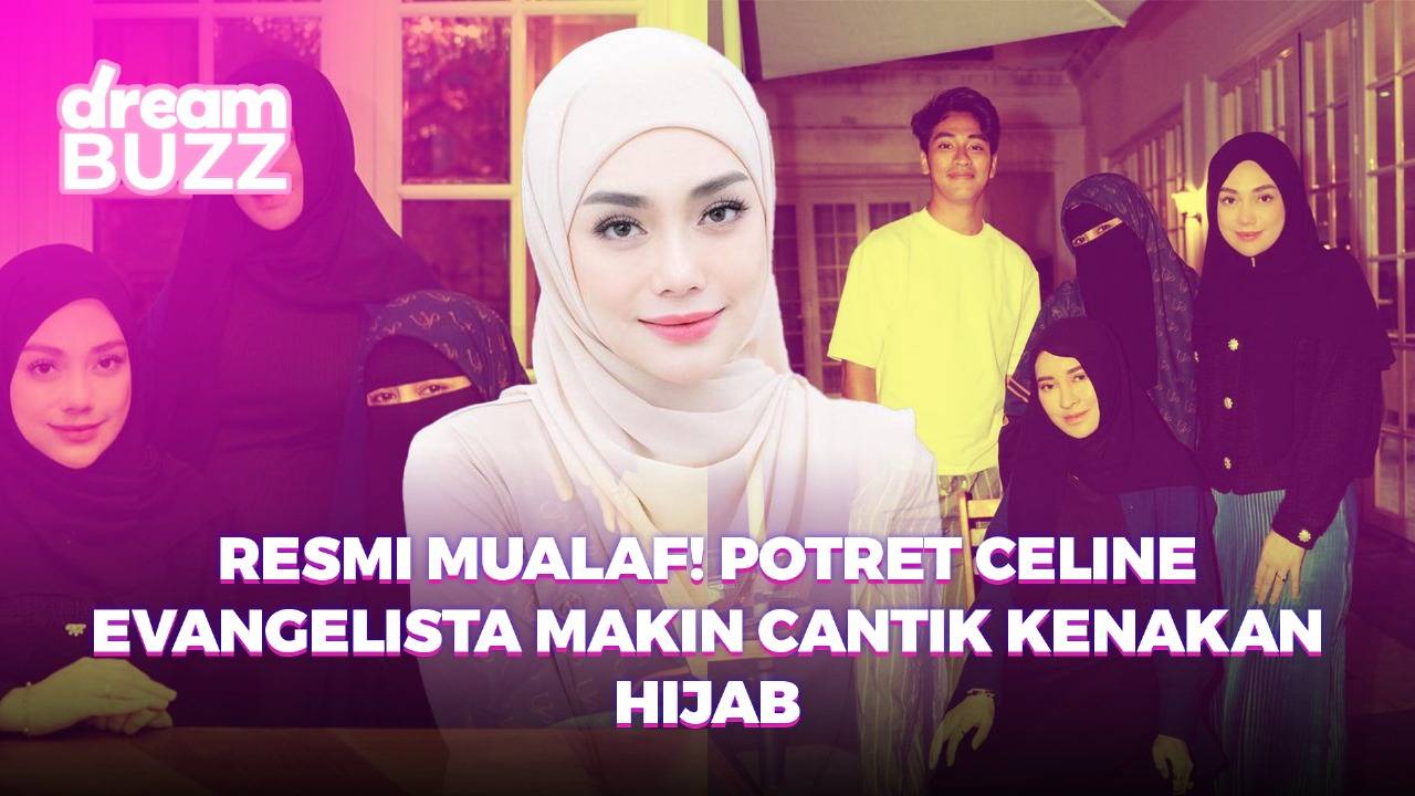 Resmi Mualaf! Celin Evangelista Makin Cantik Kenakan HIjab - Shorts