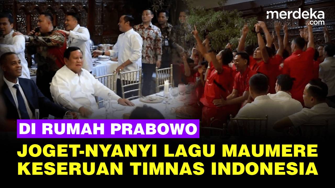 Intip Serunya Timnas Indonesia Nyanyi & Joget Bareng Lagu Maumere di Rumah Prabowo - merdeka | Vidio