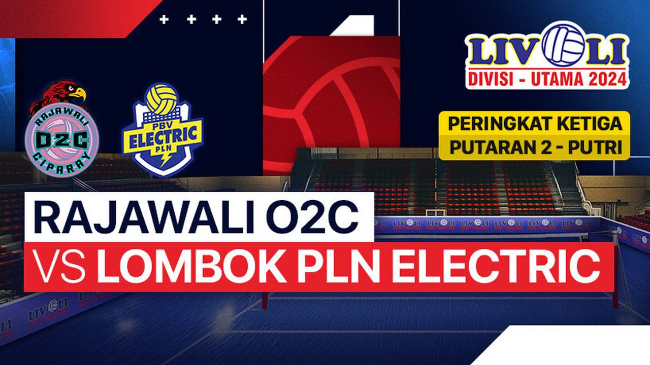 Putri: Rajawali O2C vs Lombok PLN Electric- Perebutan Peringkat Ketiga - Babak Reguler Putaran 2 ...