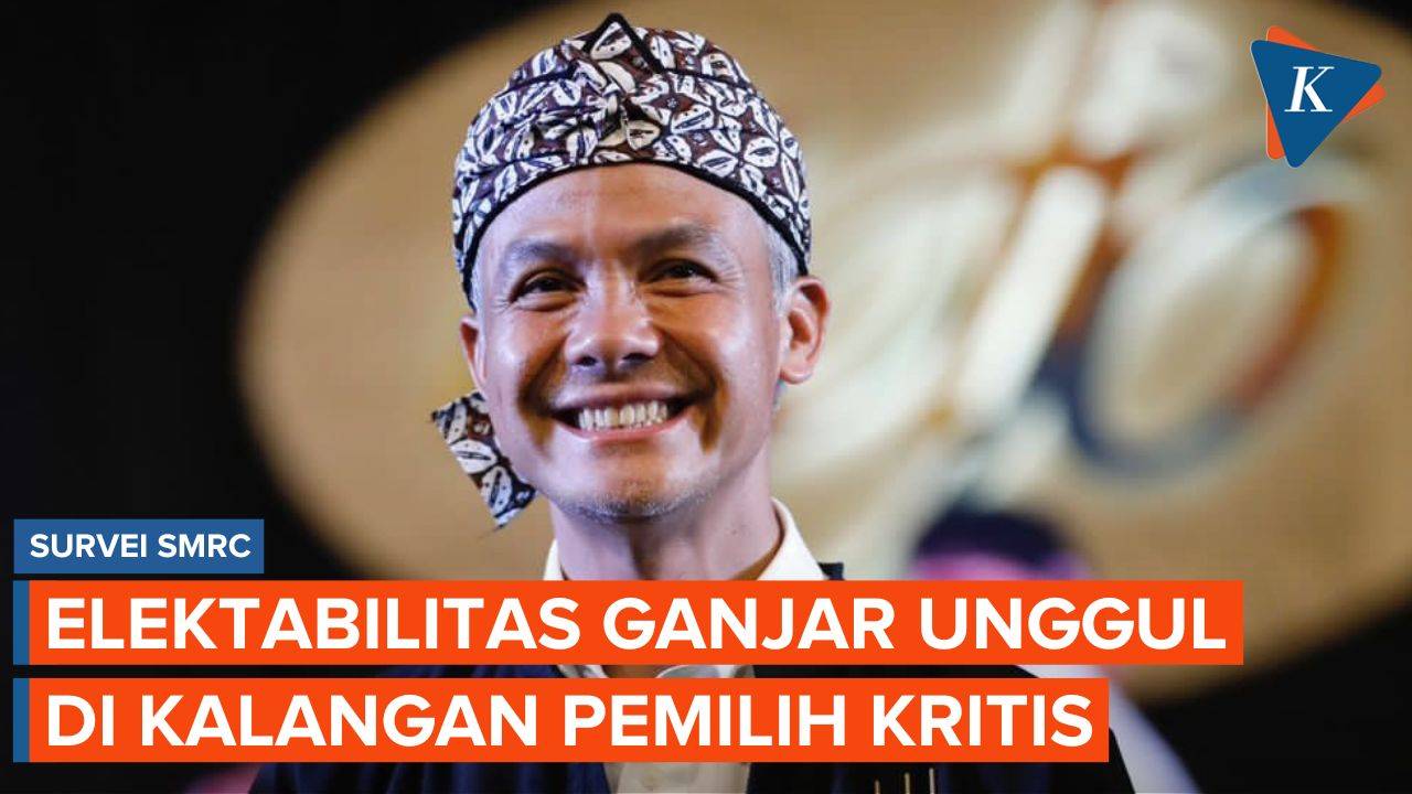 Survei SMRC: Elektabilitas Ganjar Unggul dari Prabowo dan Anies di Kalangan Pemilih Kritis ...
