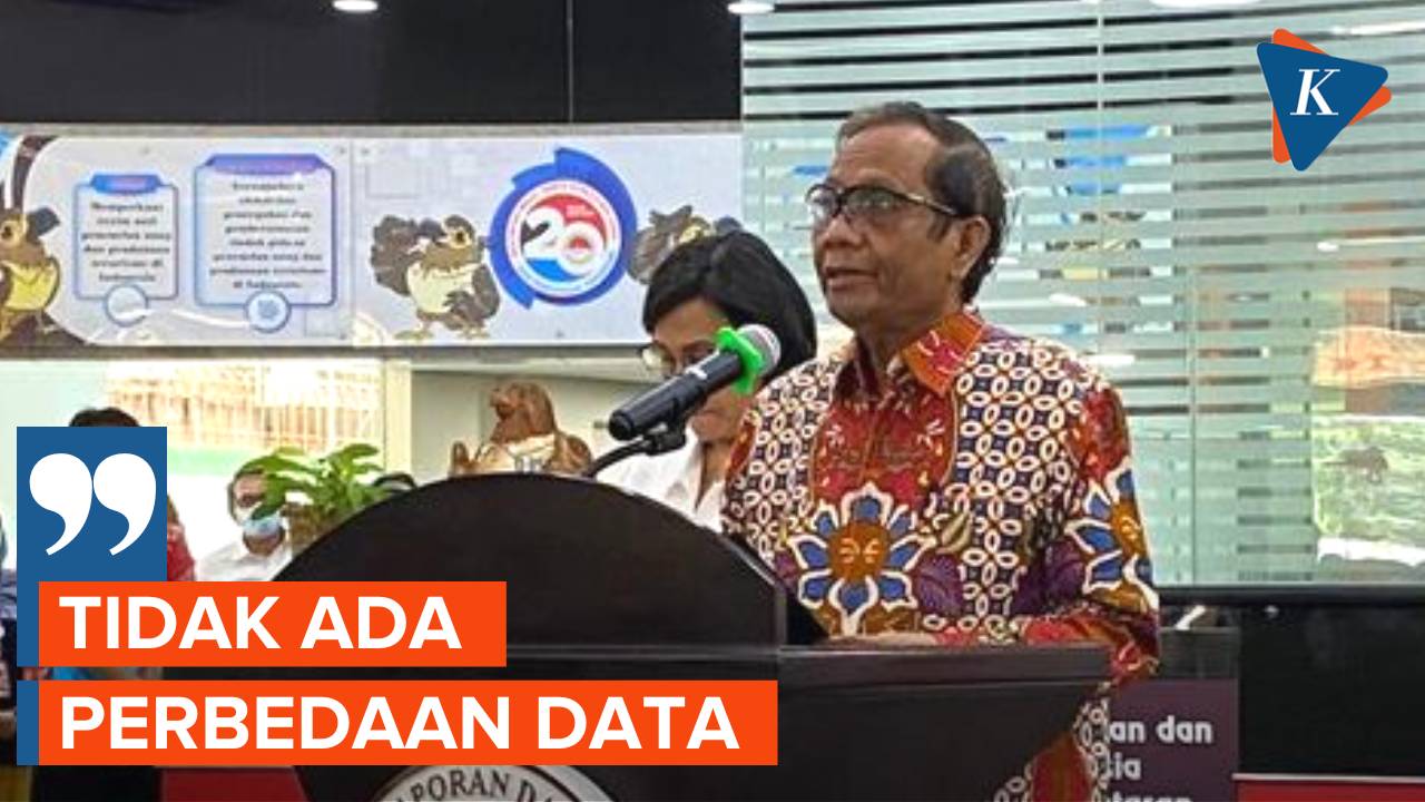 Mahfud MD Tegaskan Tak Ada Perbedaan Data dengan Kemenkeu soal Transaksi Janggal - Kompascom | Vidio