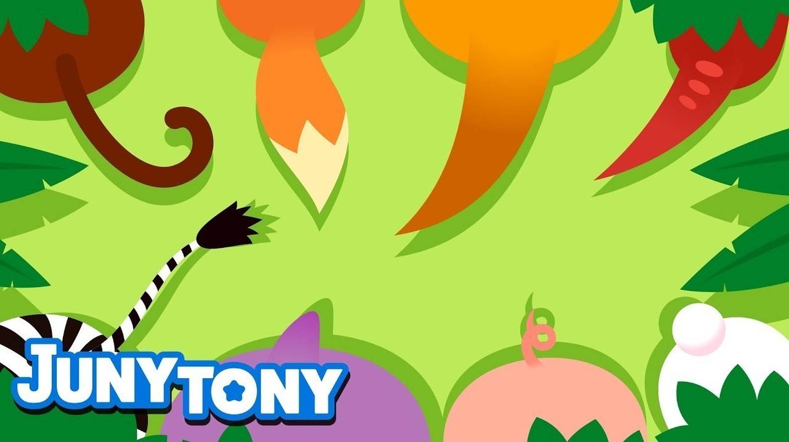 JunyTony - Animal Songs for Kids - Tail, Tail, My Tail (2022) | Vidio