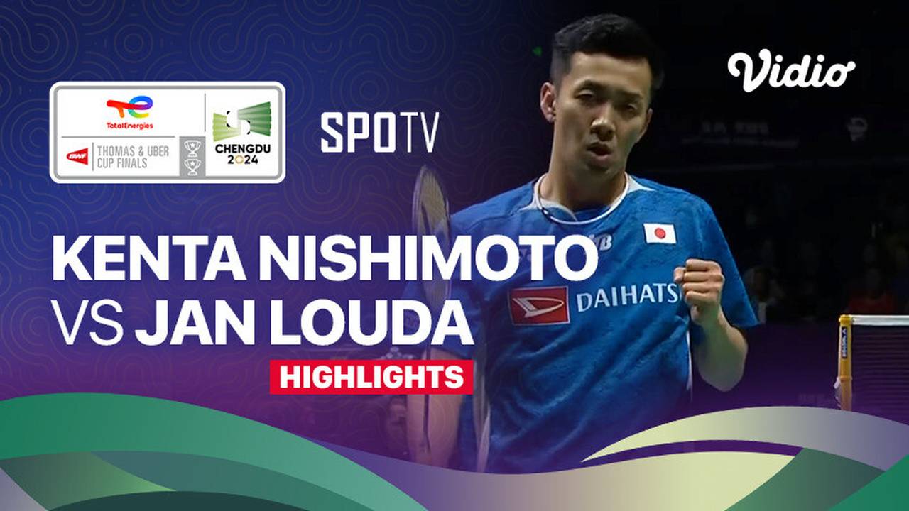 Kenta Nishimoto (JPN) vs Jan Louda (CZE) - Highlights | Thomas Cup Chengdu 2024 - Men's Singles ...