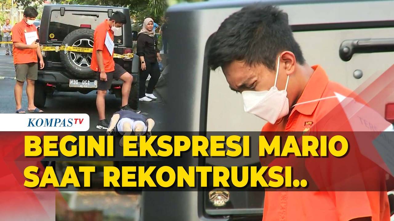 Begini Ekspresi Mario Dandy Saat Peragakan Tendang Kepala David ...