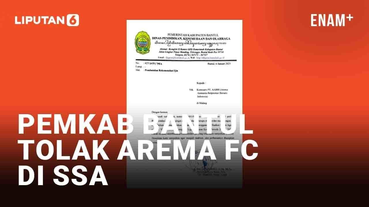 Pemkab Bantul Tak Beri Izin Arema FC Berkandang di Stadion Sultan Agung ...