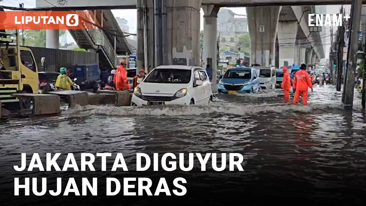 Diguyur Hujan Deras, Ruas Jalan Ciledug Raya Terendam Banjir ...