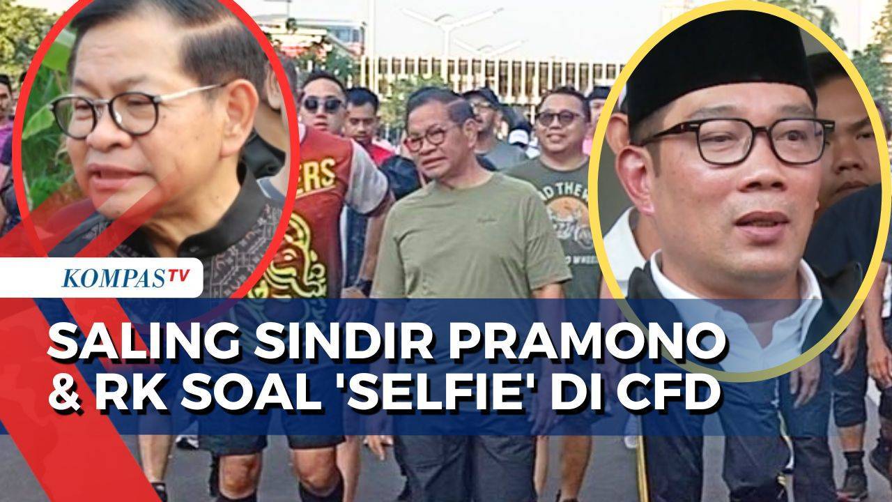 Momen Saling Sindir Pramono Anung VS Ridwan Kamil soal Swafoto di 'Car Free Day' Jakarta ...