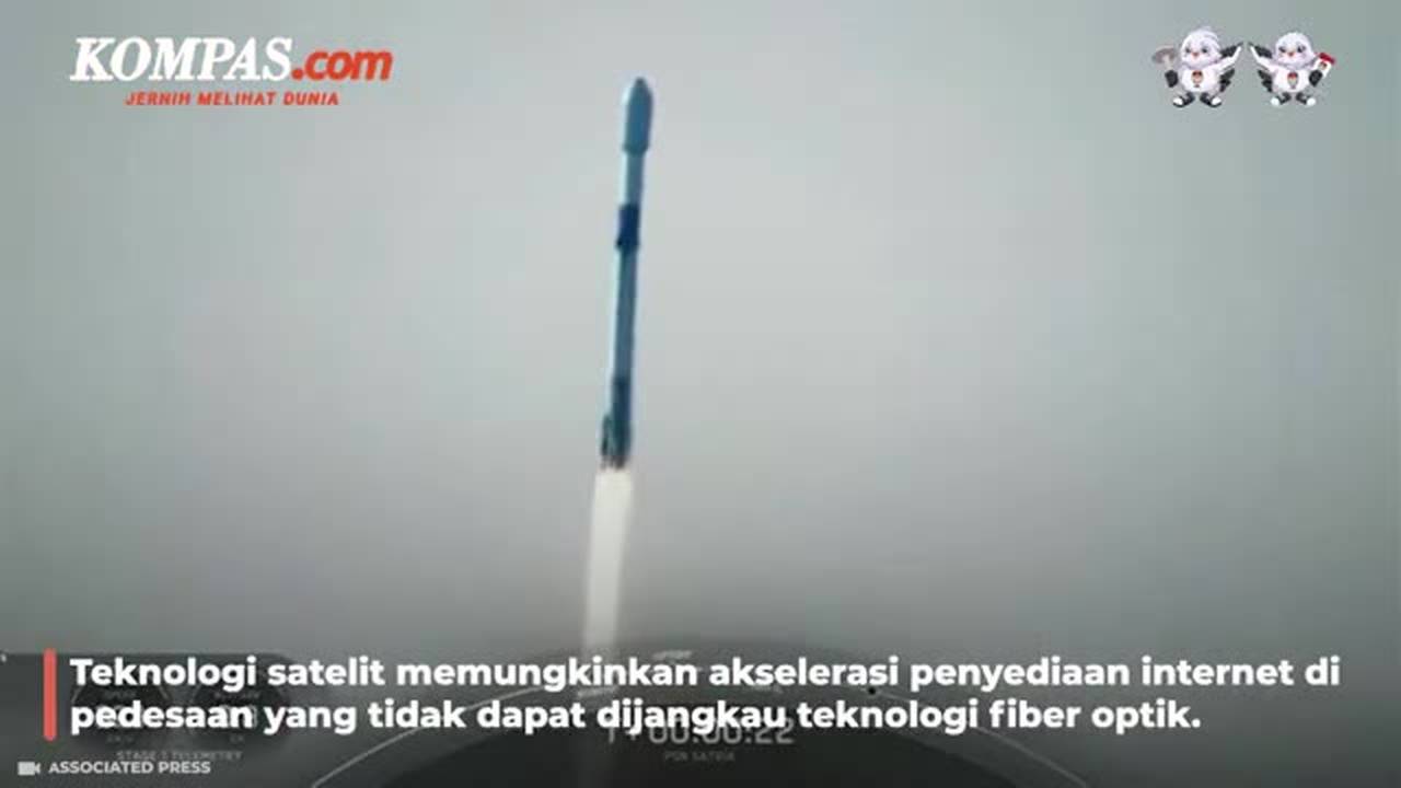 Satelit Satria-1 Diluncurkan, Kini Desa-desa Bisa Dapat Internet - Kompascom | Vidio