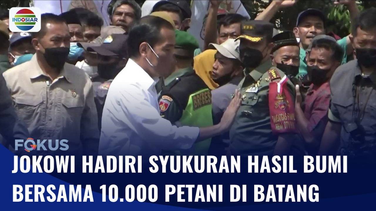 Presiden Jokowi Bersama 10.000 Petani di Batang Hadiri Syukuran Hasil ...