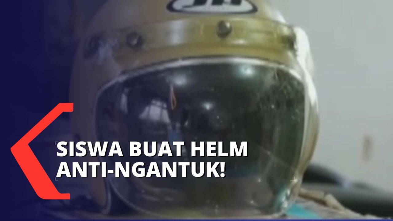 Helm dengan Sensor Anti Ngantuk Karya Pelajar di Padang! - Kompas TV ...