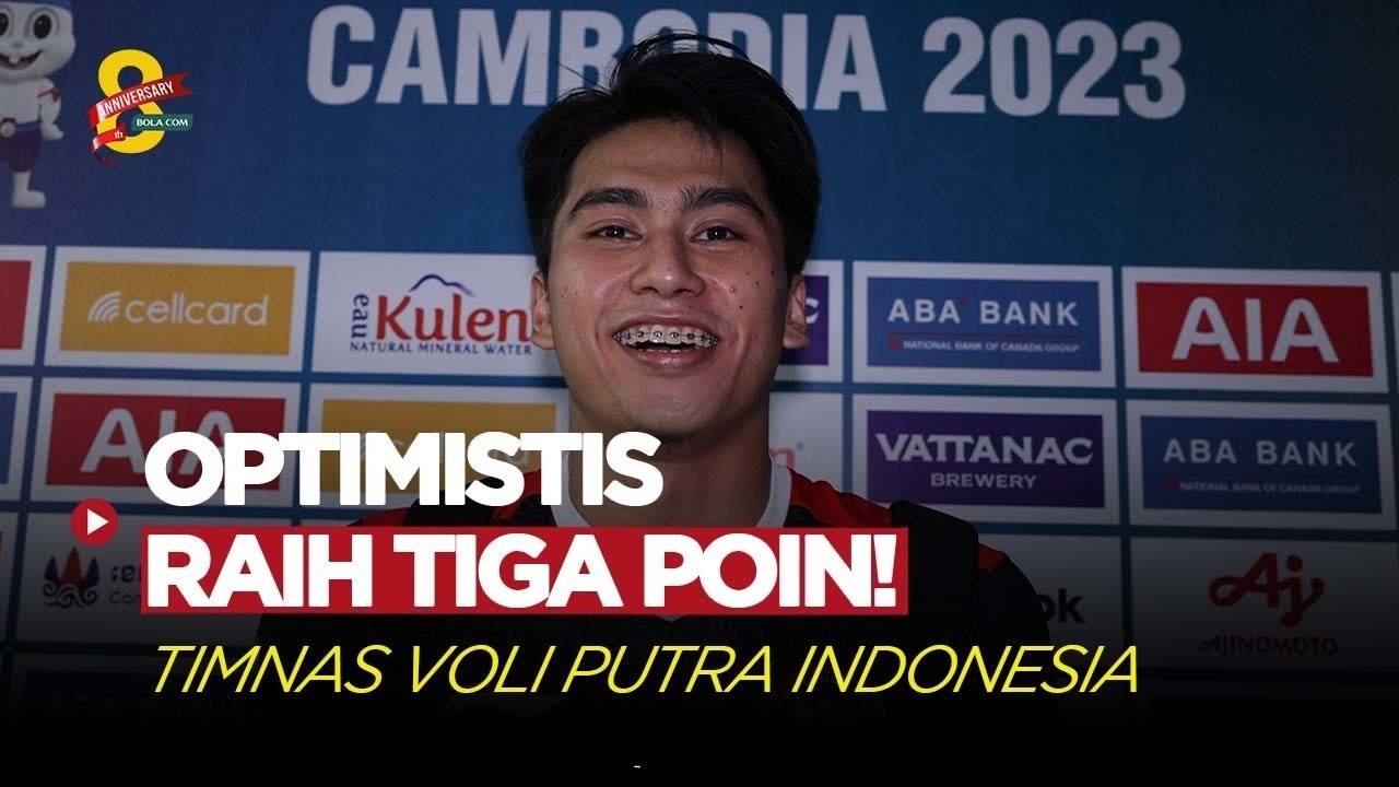 Pemain Timnas Voli Putra Indonesia Optimistis Raih Tiga Poin Melawan