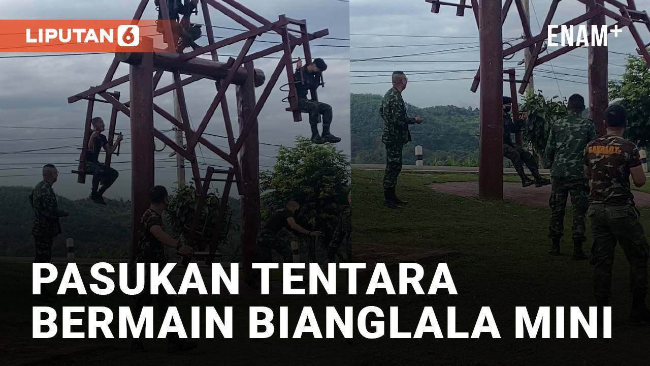 Bukan Anak-Anak, Pasukan Tentara Bermain Bianglala Mini dengan Penuh ...