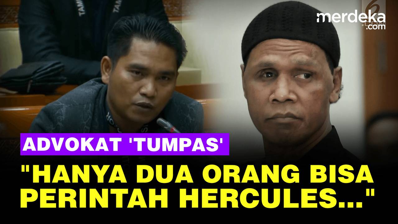 Advokat 'Tumpas' di DPR: Hanya Dua Orang Bisa Perintah Hercules... - merdeka | Vidio