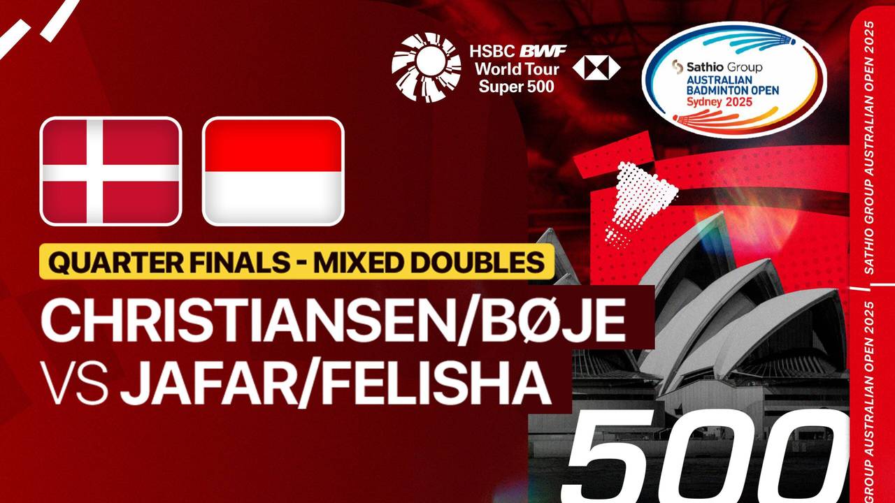 Mathias Christiansen/Alexandra Boje (DEN) vs Jafar Hidayatullah/Felisha ...