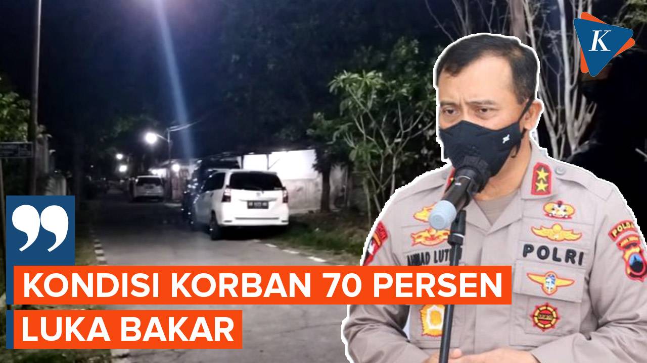 Polisi Korban Ledakan di Sukoharjo Alami Luka Bakar 70 Persen - Kompascom