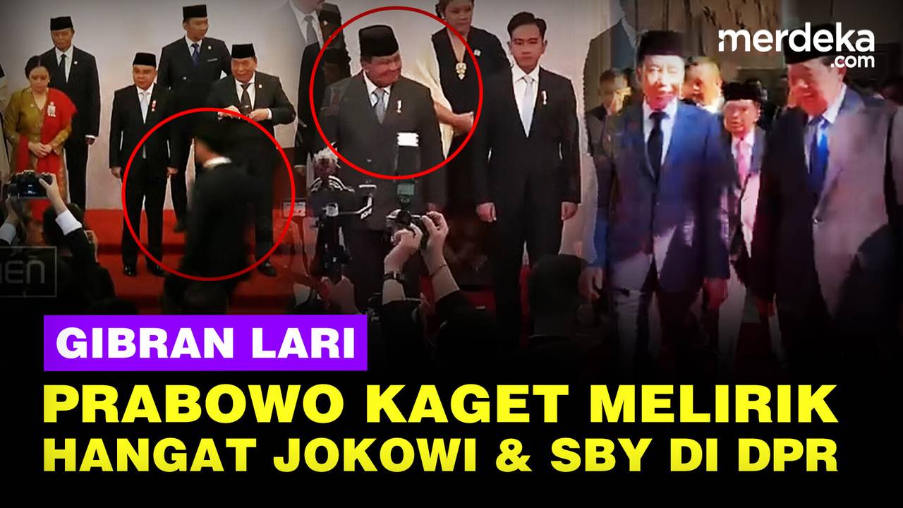 [FULL] Momen Gibran Lari Dilirik Prabowo Hingga Ganti Dasi, SBY & Jokowi Spesial Jumpa di DPR ...