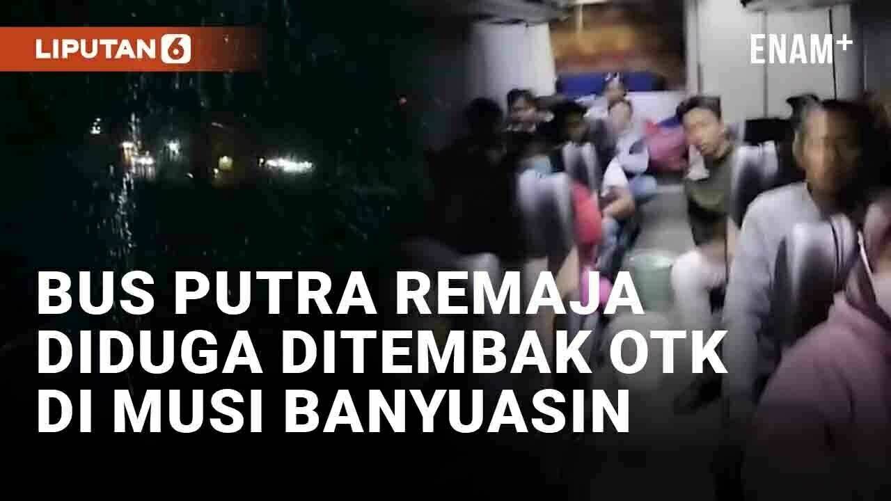 Viral Bus Putra Remaja Diduga Ditembak OTK di Musi Banyuasin, Kaca Kanan dan Kiri Pecah ...