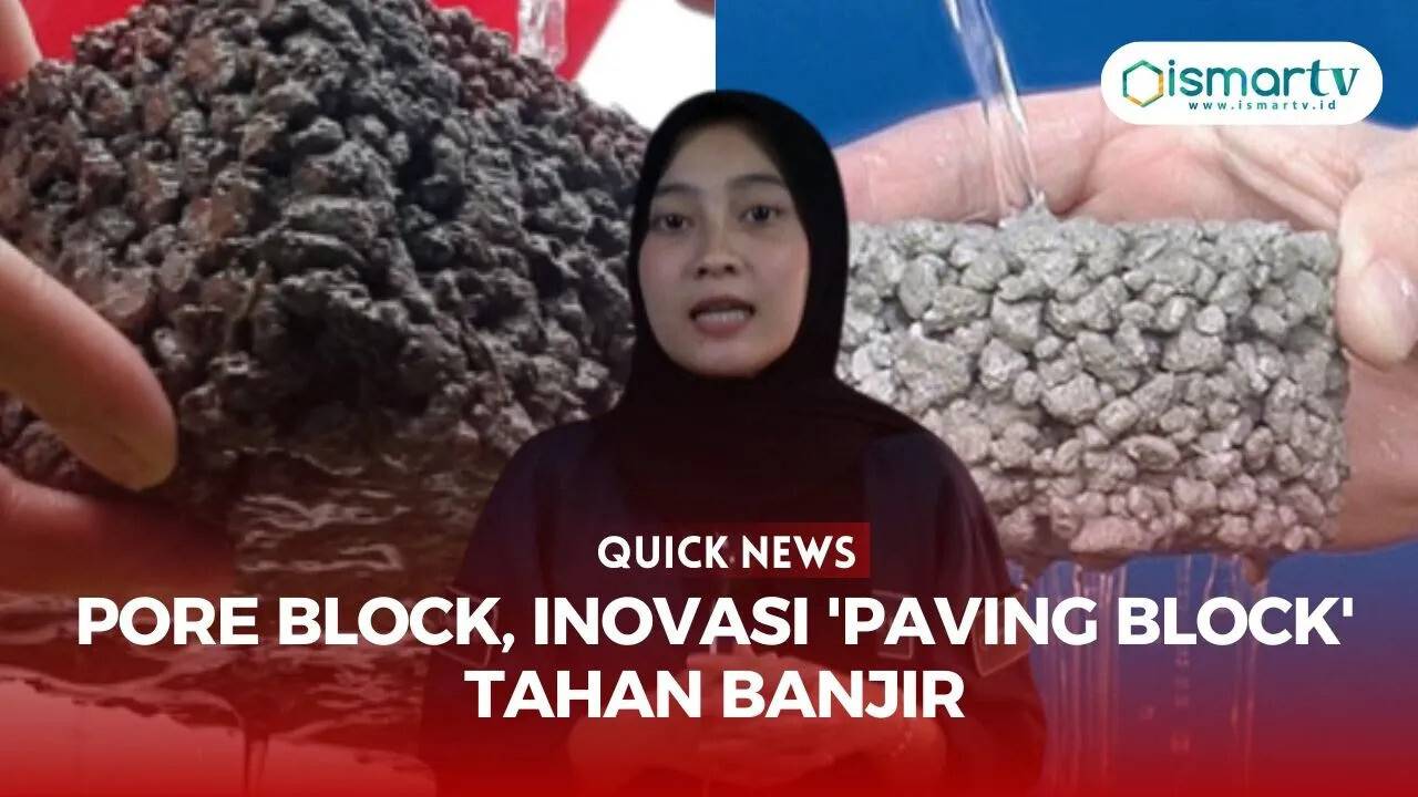 QUICK NEWS : PORE BLOCK INOVASI PAVING BLOCK TAHAN BANJIR - Shorts