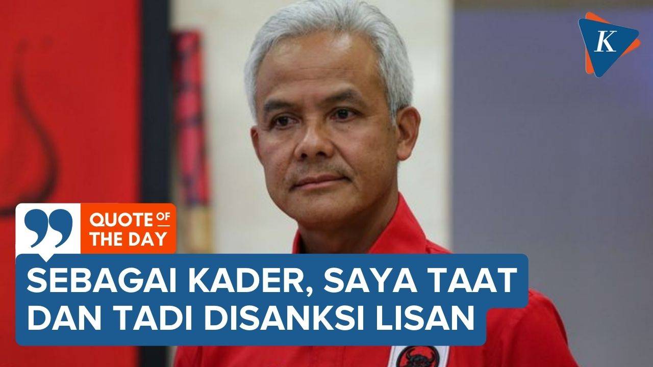 Ganjar Pranowo Kena Sanksi Teguran Lisan Buntut Pernyataan Siap Nyapres ...