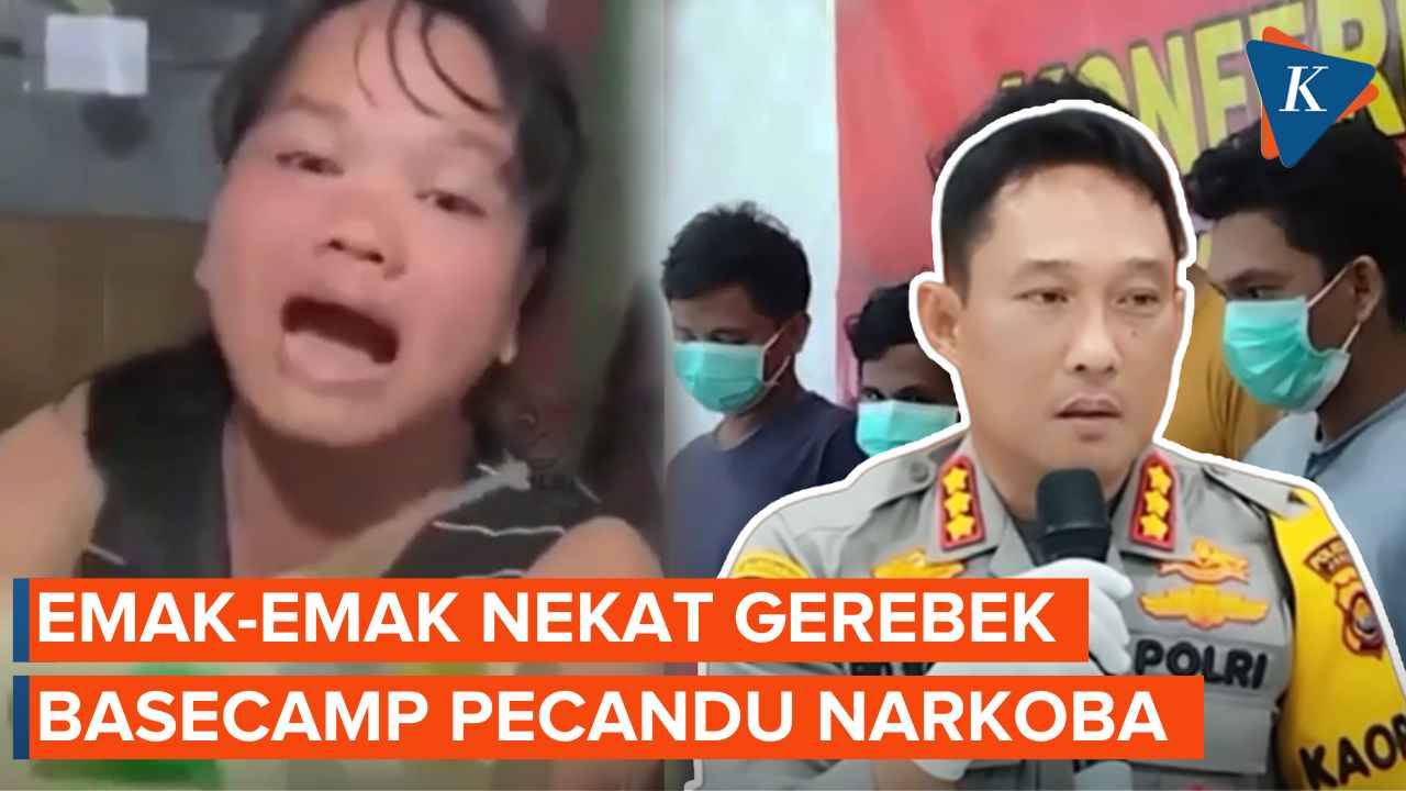 Viral! Emak-Emak Bersatu Gerebek Tempat Pesta Narkoba - Kompascom | Vidio