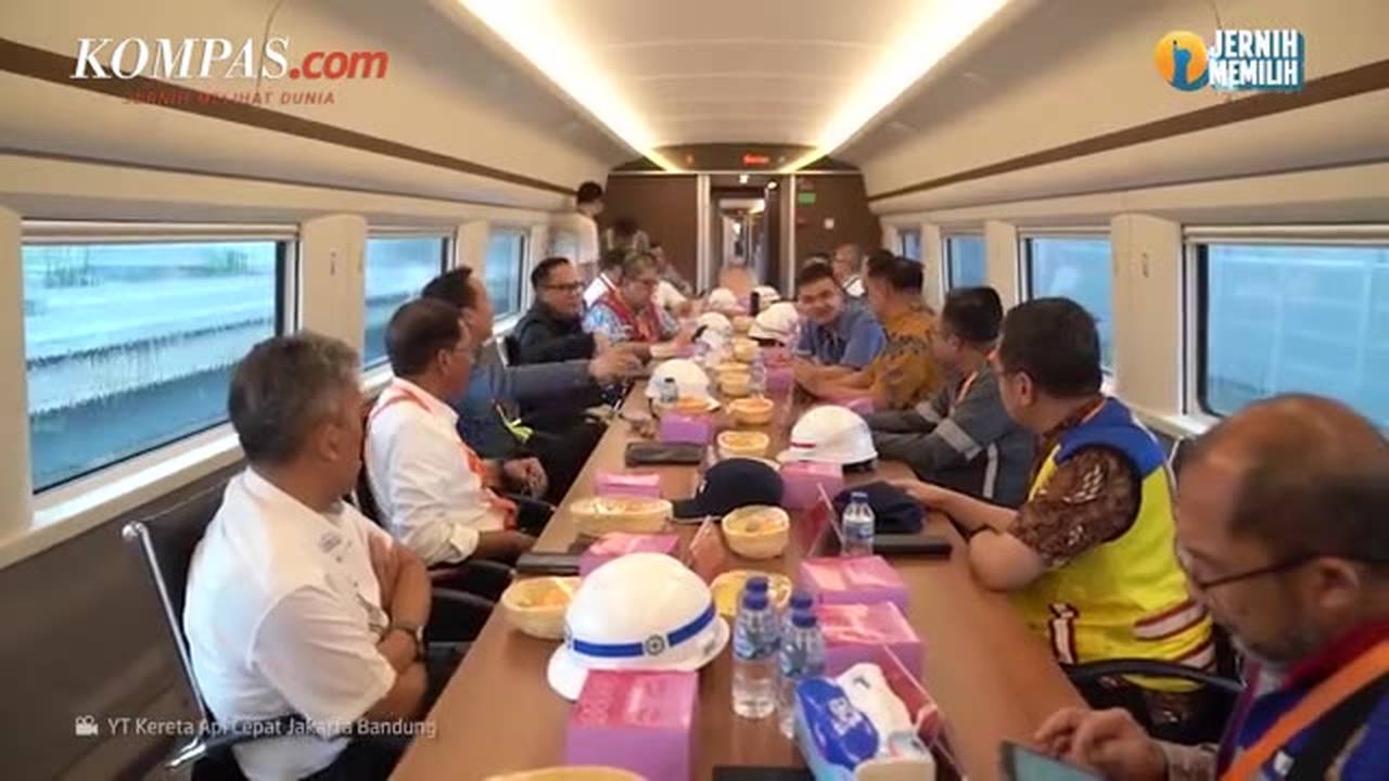 Luhut Jajal Kereta Cepat Jakarta-Bandung dengan Kecepatan 350 Km Per Jam - Kompascom | Vidio